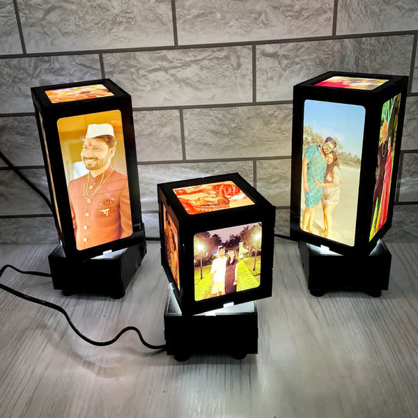 Rotating Lamp With Photo In Two Sizes - Giftsholic